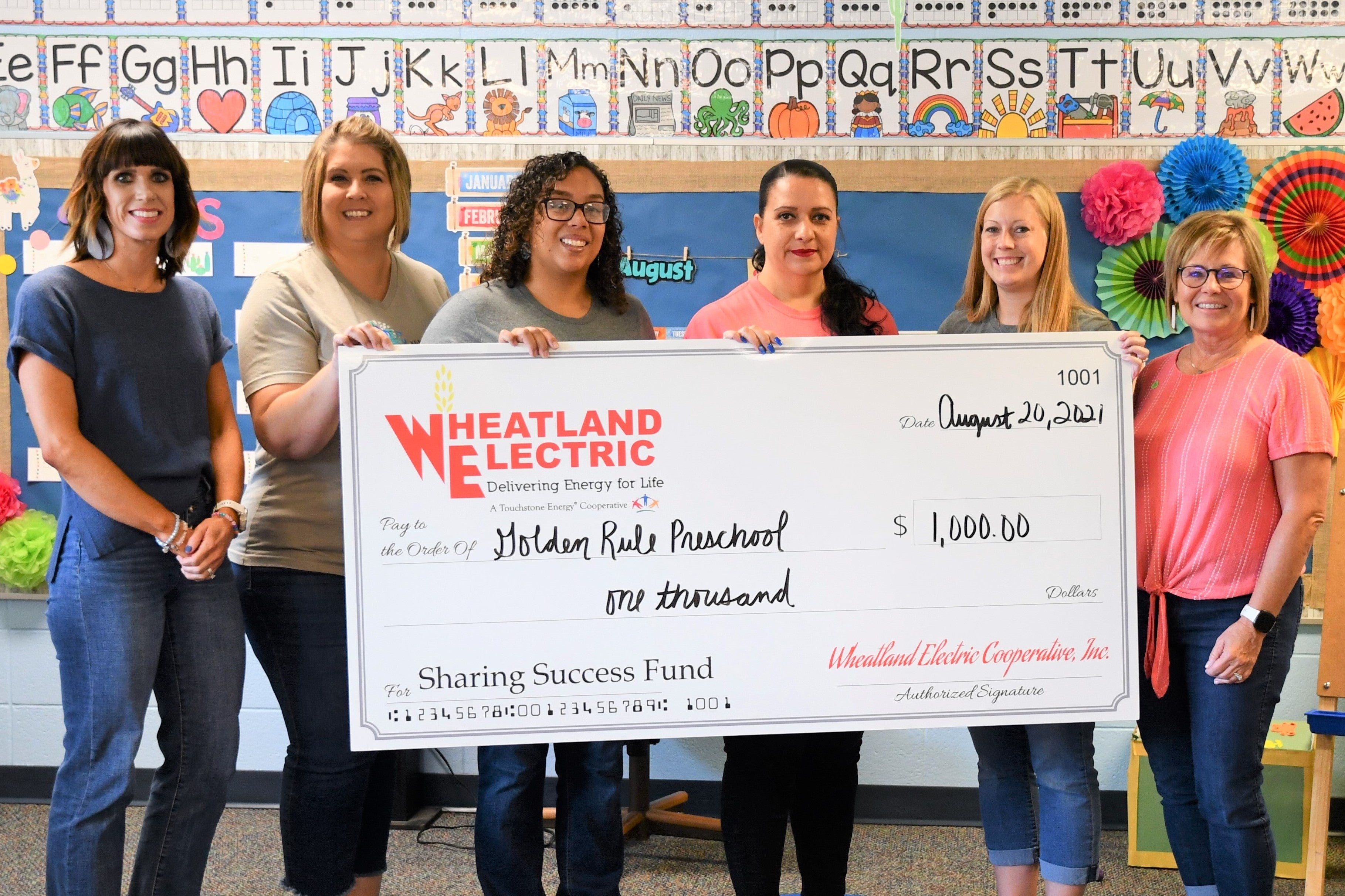 Wheatland Electric Awards $1,000 Sharing Success Grant to Golden Rule ...
