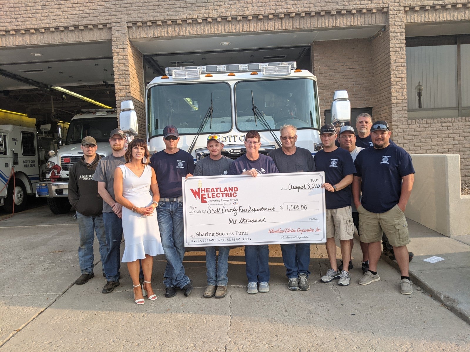 Wheatland Electric Awards $1,000 Sharing Success Grant to Scott County ...